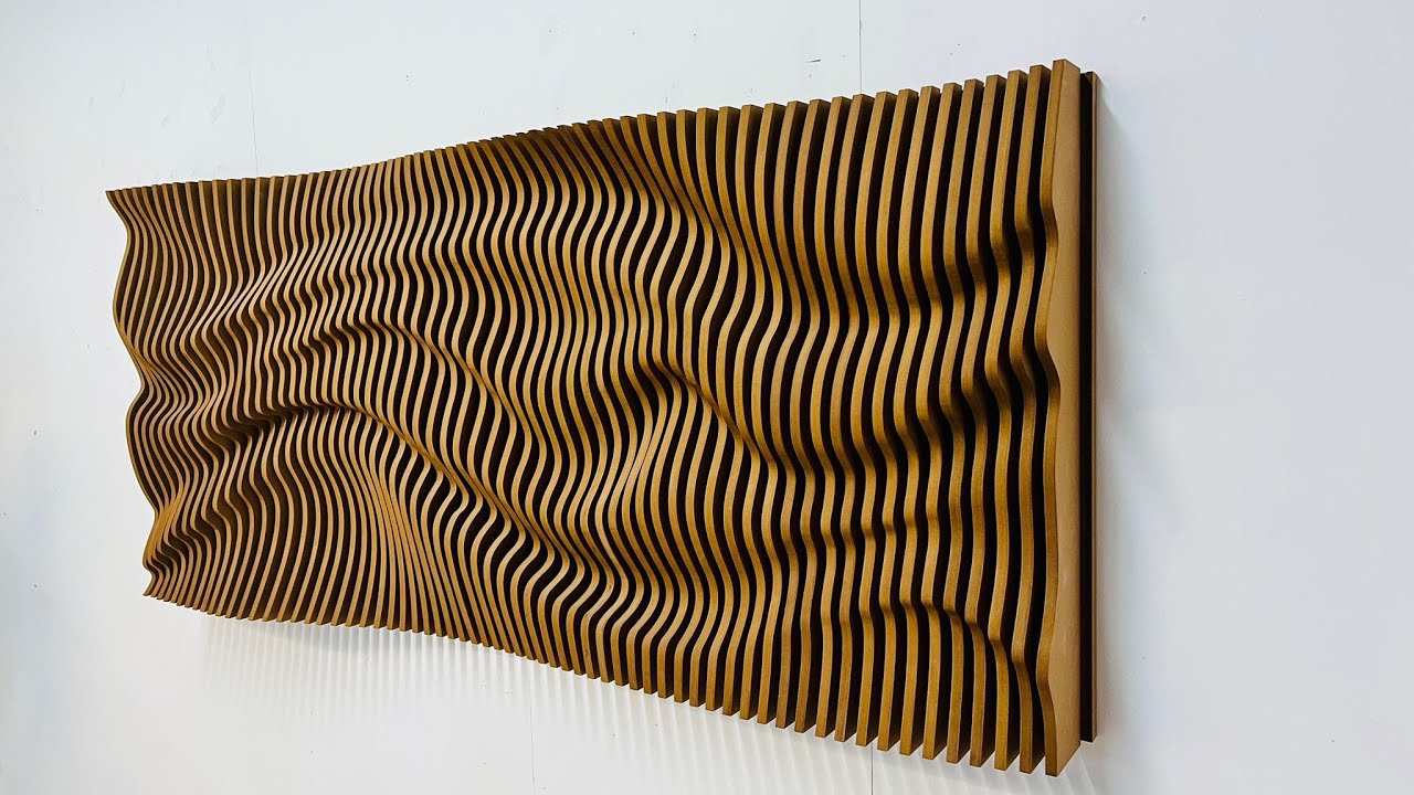 How To Install Abstract Wood Wall Art Parametric Wall Art Diy Parametric Wall Art