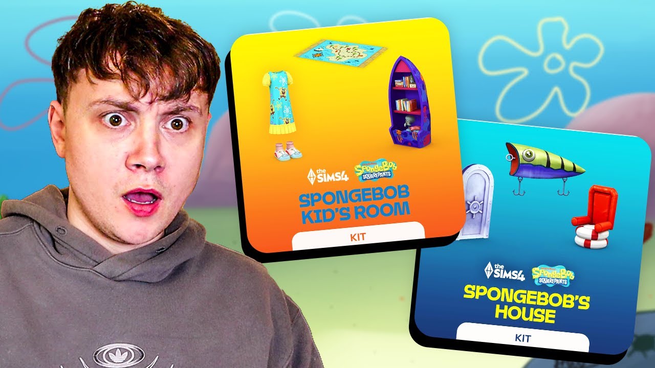 Reviewing the new Spongebob Kits for The Sims 4 - YouTube
