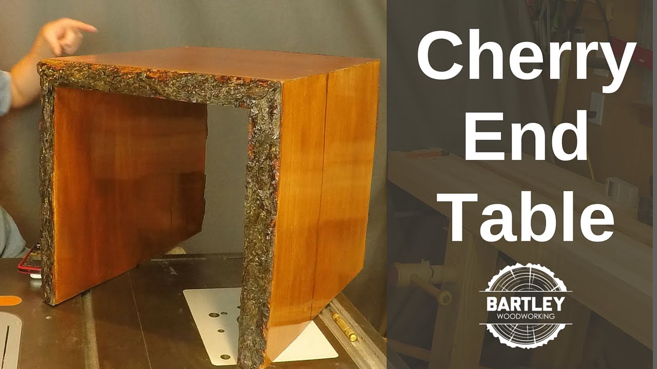 DIY Cherry Slab End Table - YouTube