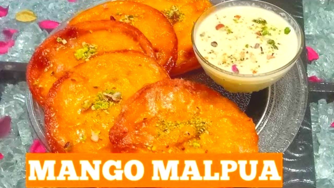 sawan special mango malpua- malpua recipe-mango malpua recipe-atta ...