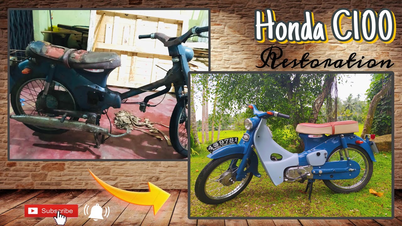 Honda c100 1965 restoration - YouTube