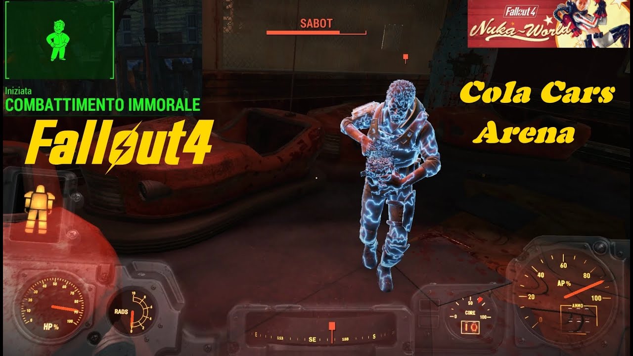 Fallout 4 - Nuka-World - Cola Cars Arena - Combattimento immorale - YouTube