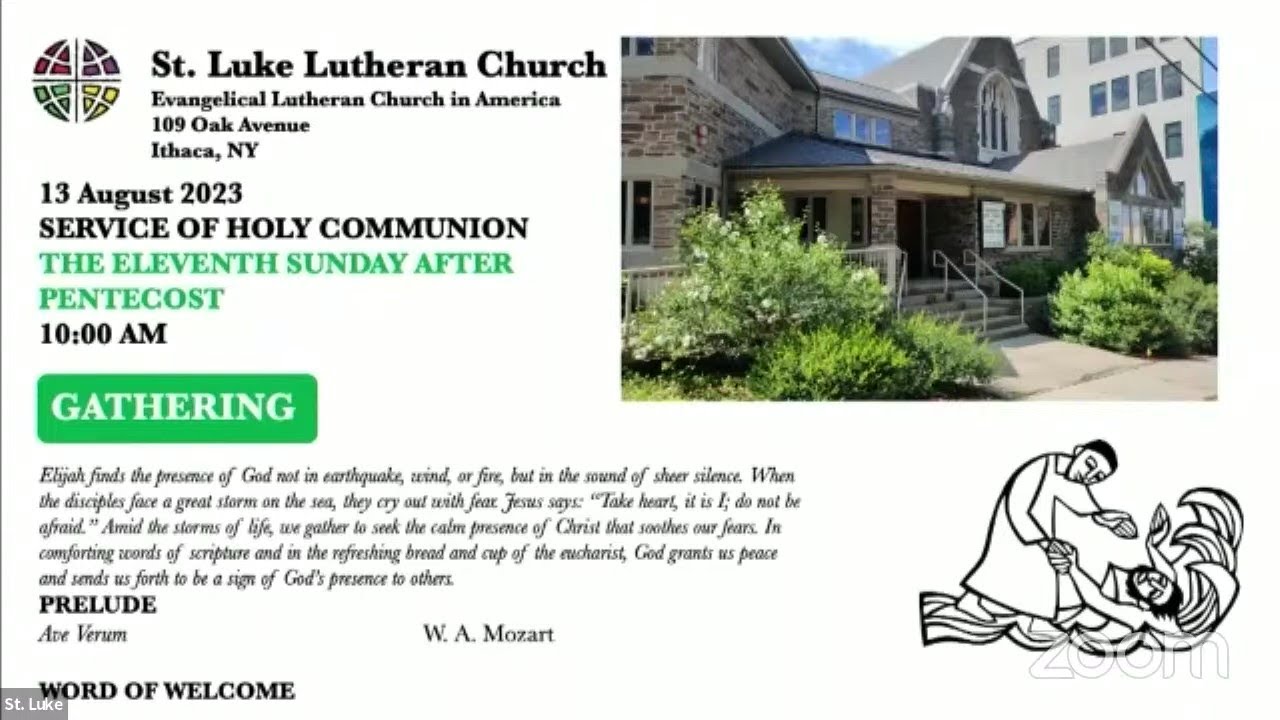 20230813 Pentecost 11 St. Luke Sunday Service - YouTube