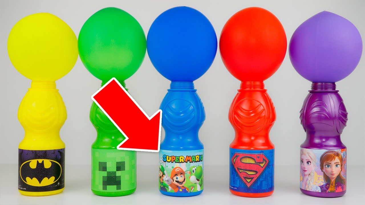 Most Satisfying | Making 5 Coca Cola Rainbow Bottles with Big Balloons ...