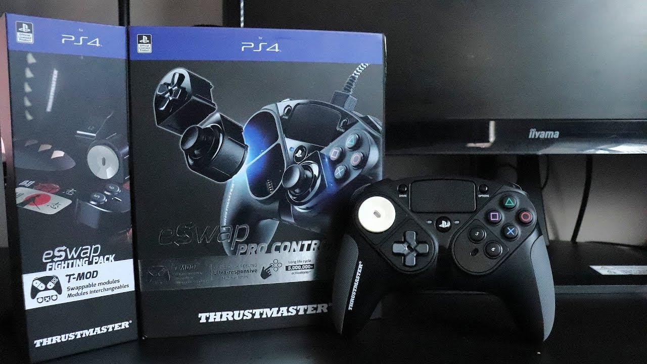 Thrustmaster eSwap Pro Controller & Fighting Pack PS4 - Unboxing ...