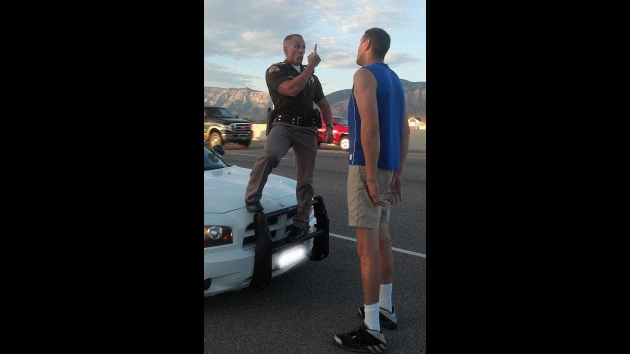 7 foot tall dude DESTROYS short cop! - YouTube