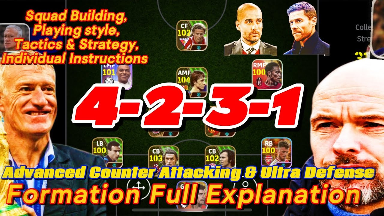 4231 Squad Build Up🔥 Individual Instruction Attacking & Defensive ...