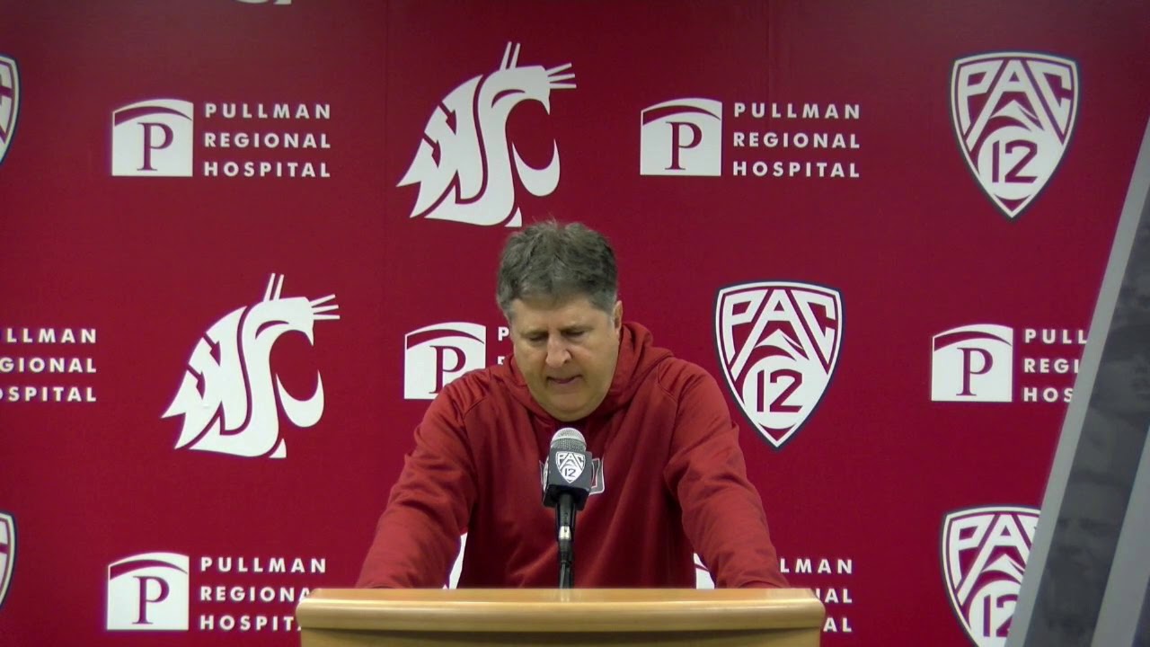 WSU Football: Mike Leach Press Conference 10/14/19 - YouTube