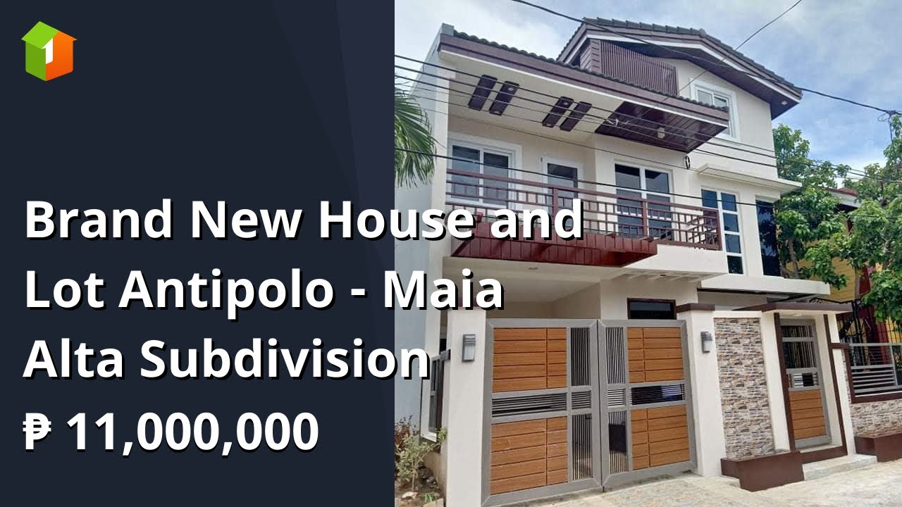 Brand New House and Lot Antipolo - Maia Alta Subdivision - YouTube