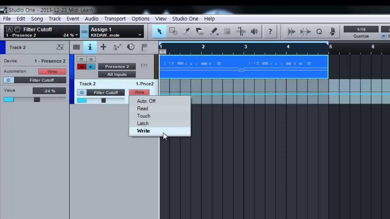 Studio One 2 - mapping hardware (midi learn) - YouTube
