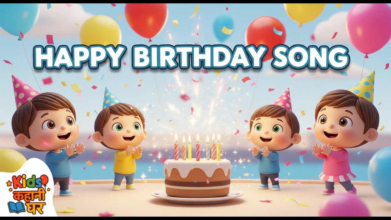 Happy Birthday video, Birthday song, Happy Birthday song, Kids song ...