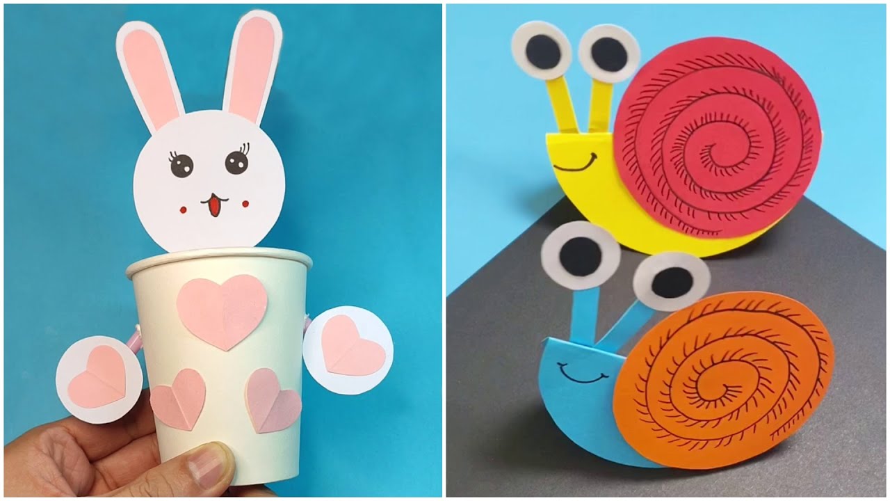 Easy Paper Animal Craft Ideas For Kids | Fun and Creative Paper Crafts ...
