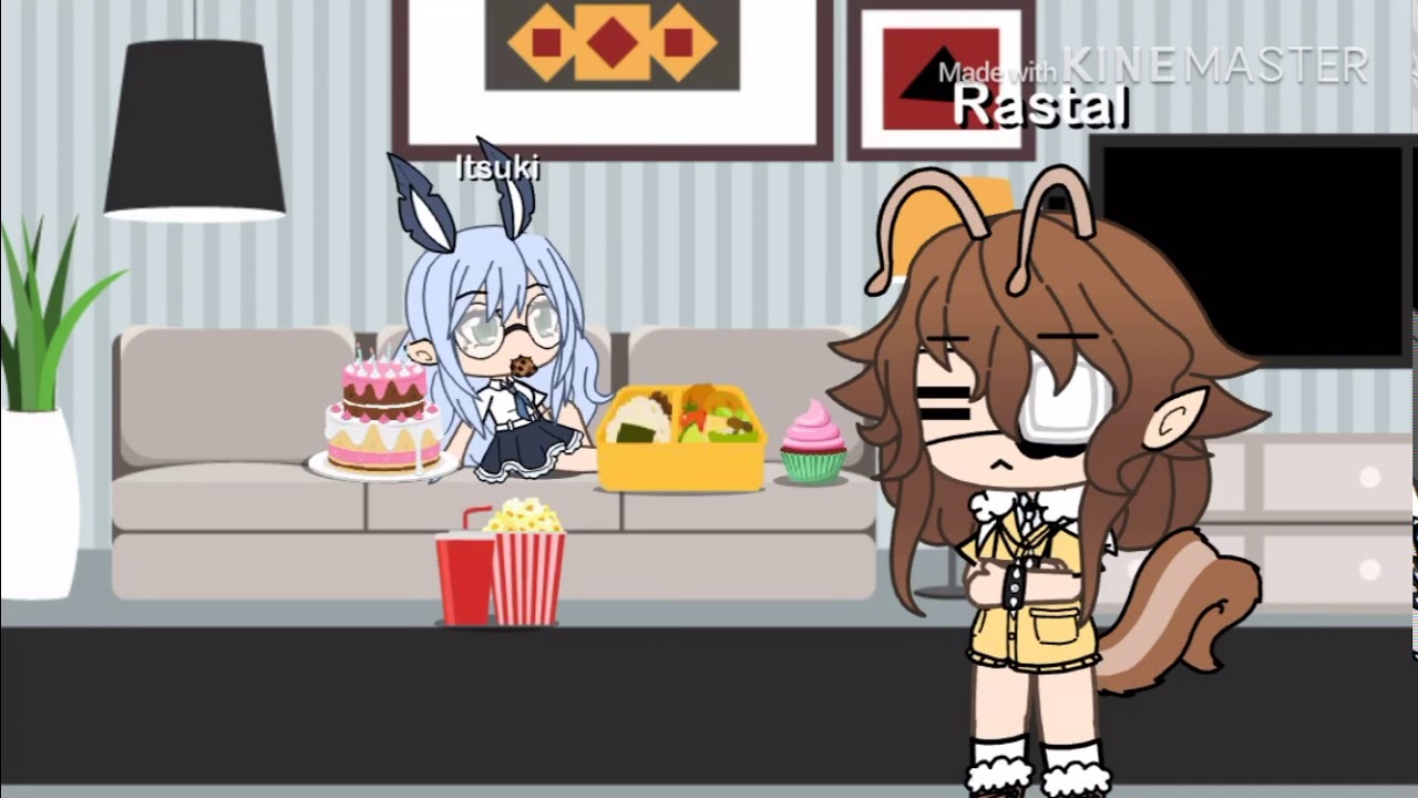 She eating on my couch | Gacha Life Skit - YouTube