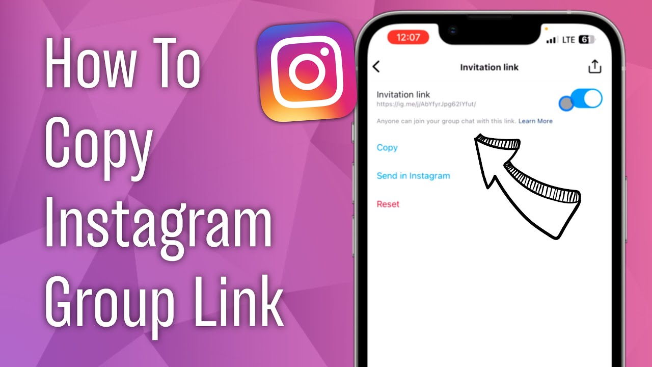How to Copy Instagram Group Link - YouTube