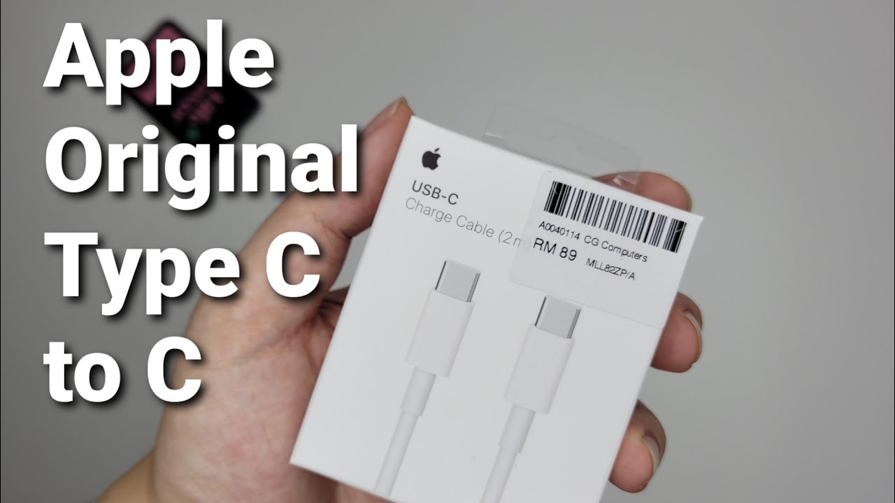 Apple Type C Cable | Original Apple | Type C to Type C Cable - YouTube