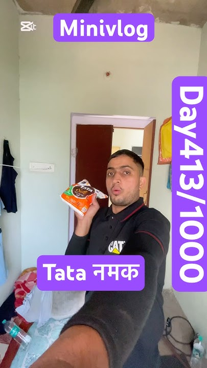 Tata नमक \\ Minivlog \\ 413/1000 #newminivlog #dailyminivlog #shorts #vlog - YouTube