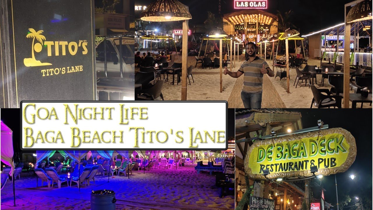 Goa Night Life | Baga Beach | Tito's Lane - YouTube