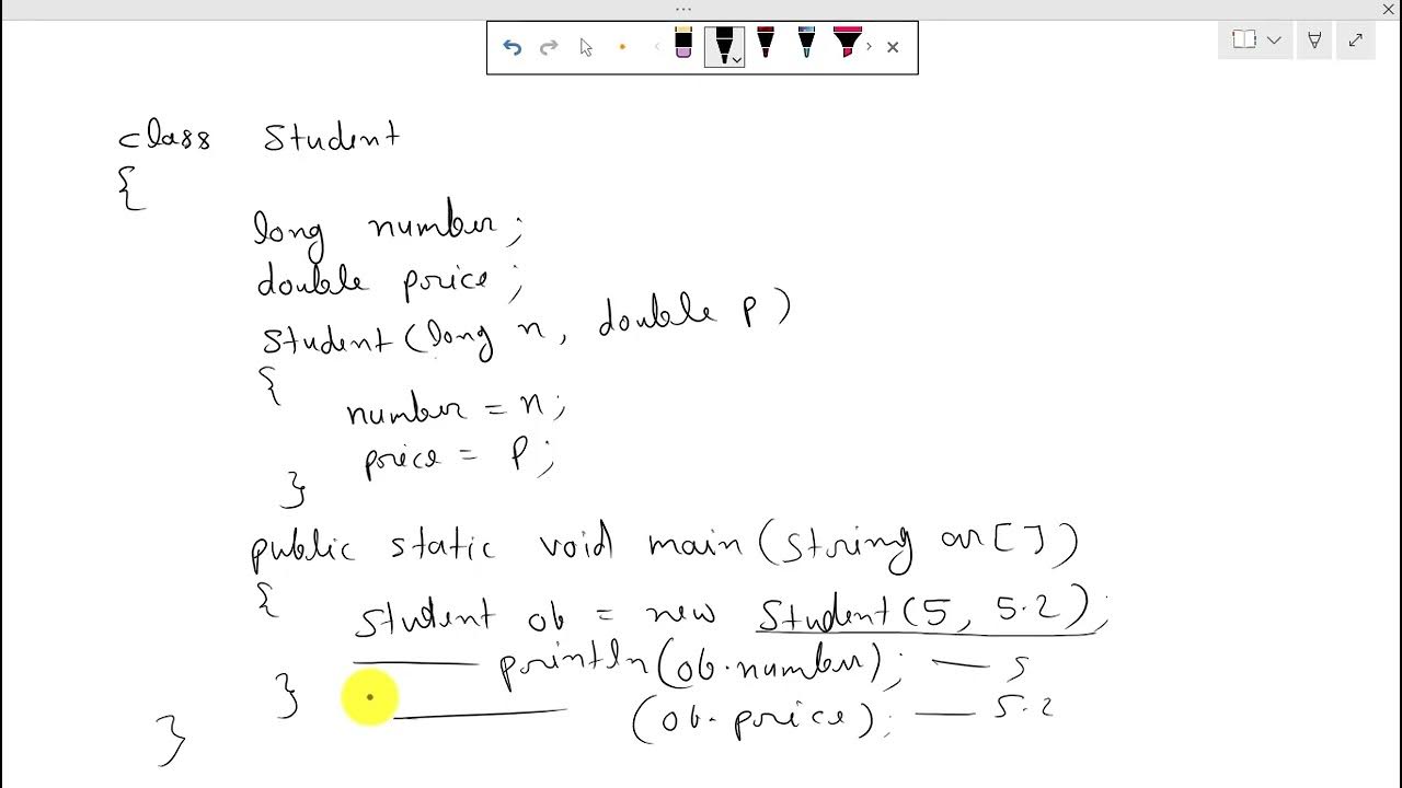 Constructor Unsolved - Java Tutorial Class 10th ICSE Board - Part 44 - YouTube