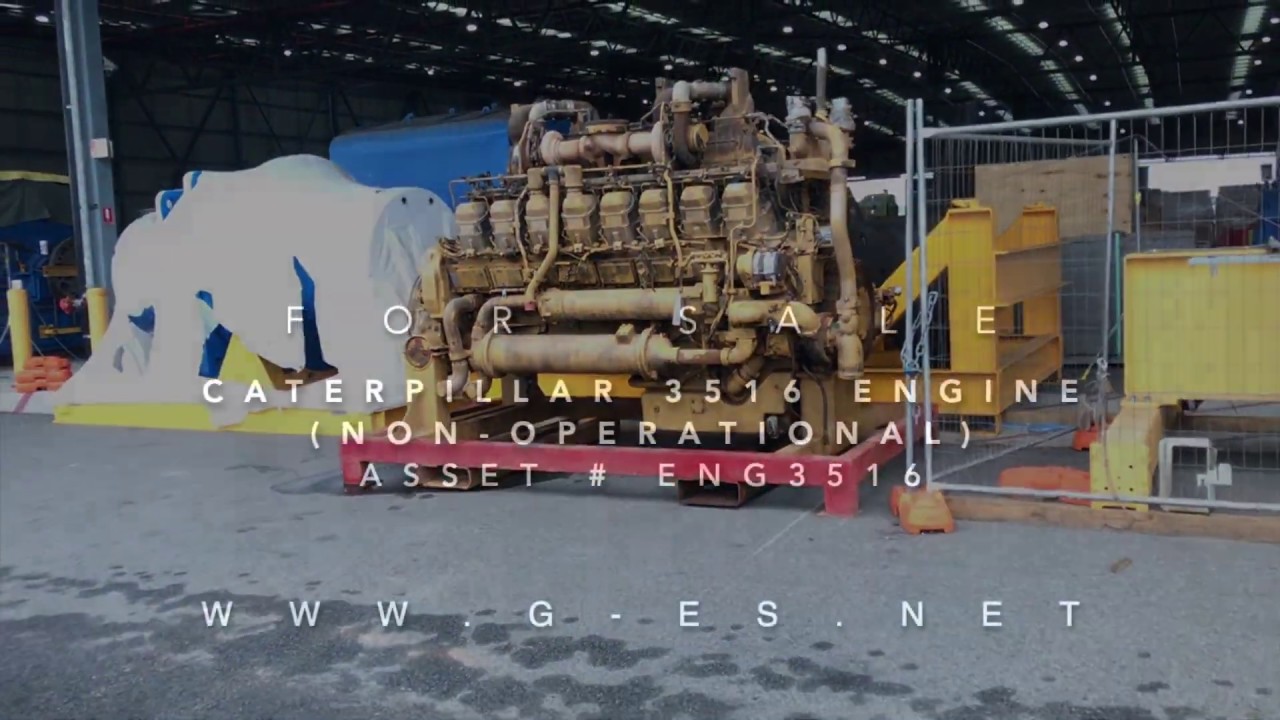 Caterpillar 3516 Engine (Non-operational) Asset # ENG3516 - YouTube