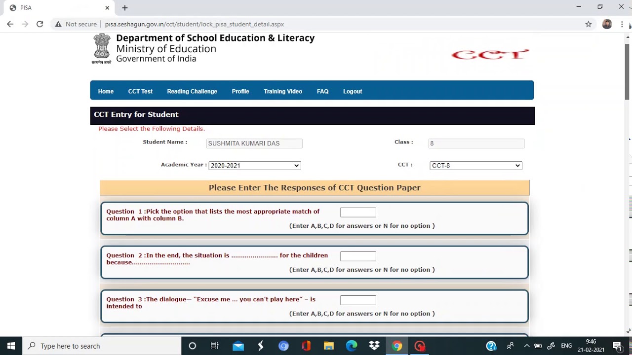 How to write pisa cct 8 exam - YouTube