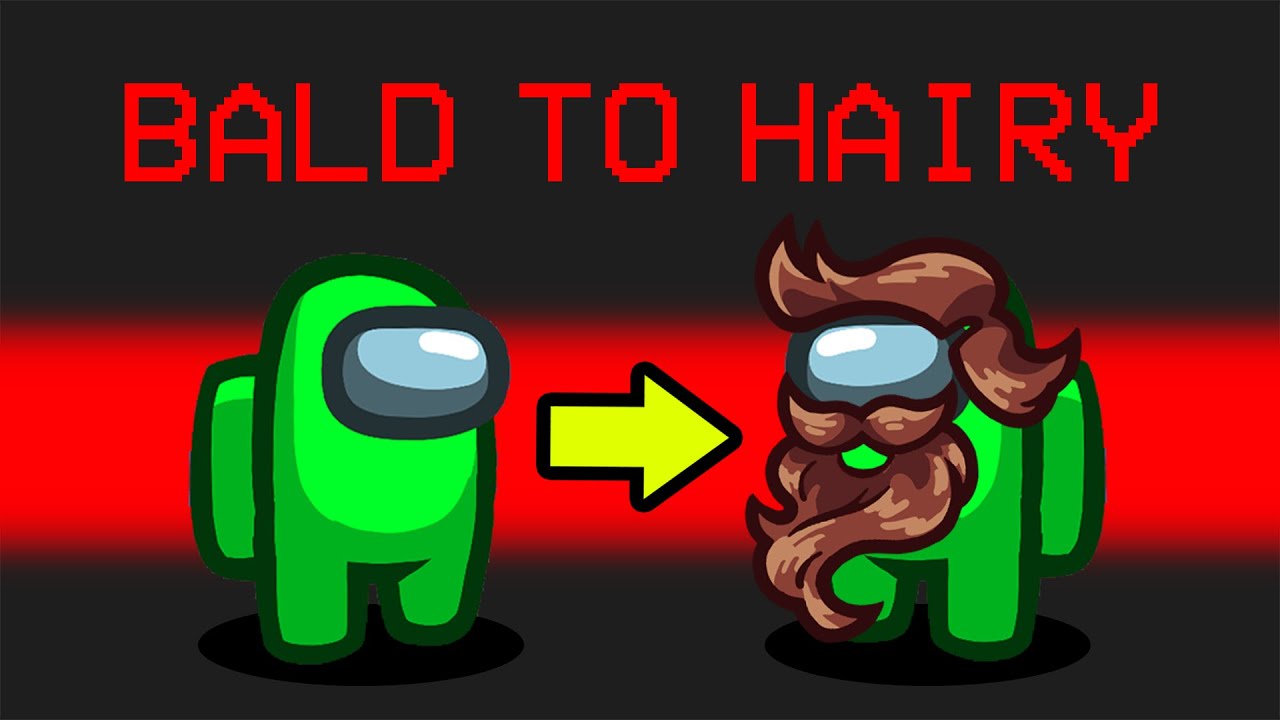 BALD to HAIRY mod in Among Us - YouTube