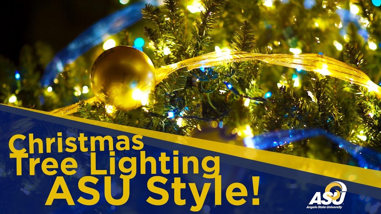 Angelo State Christmas Tree Lighting 2016 - YouTube