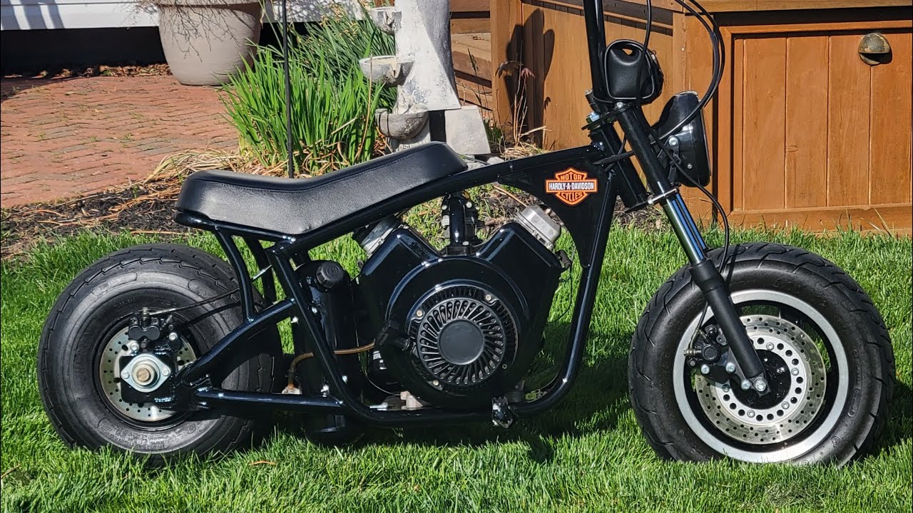 V-Twin Minibike Walkaround And Idle Sound - YouTube