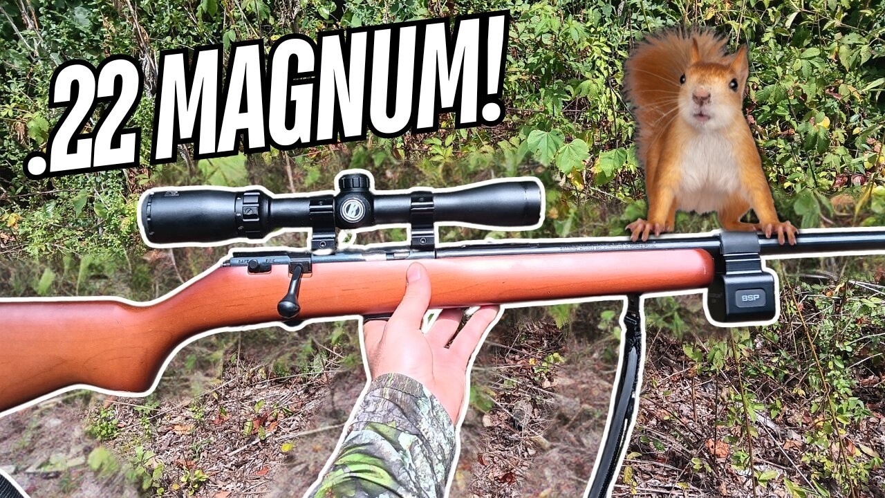 Epic Squirrel Hunt With Marlin .22 Magnum Bolt Action! - YouTube