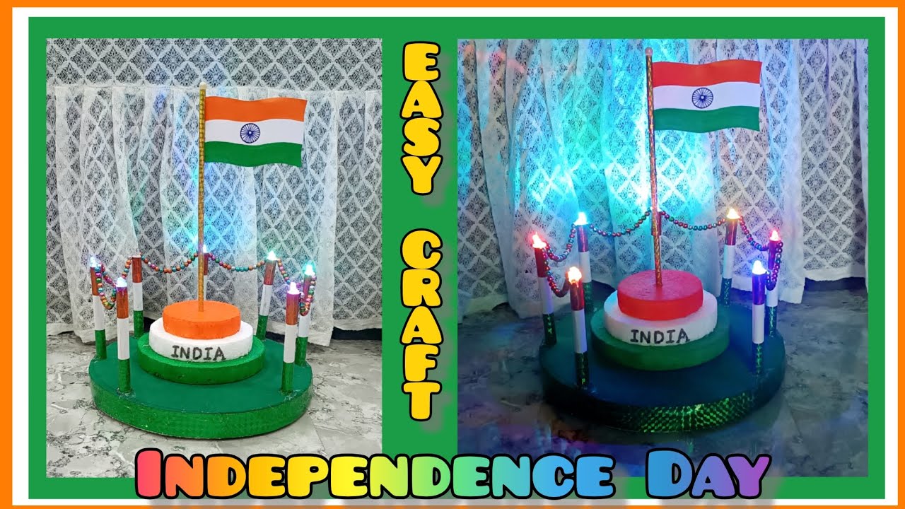 Independence day craft work | 15 August craft ideas - YouTube