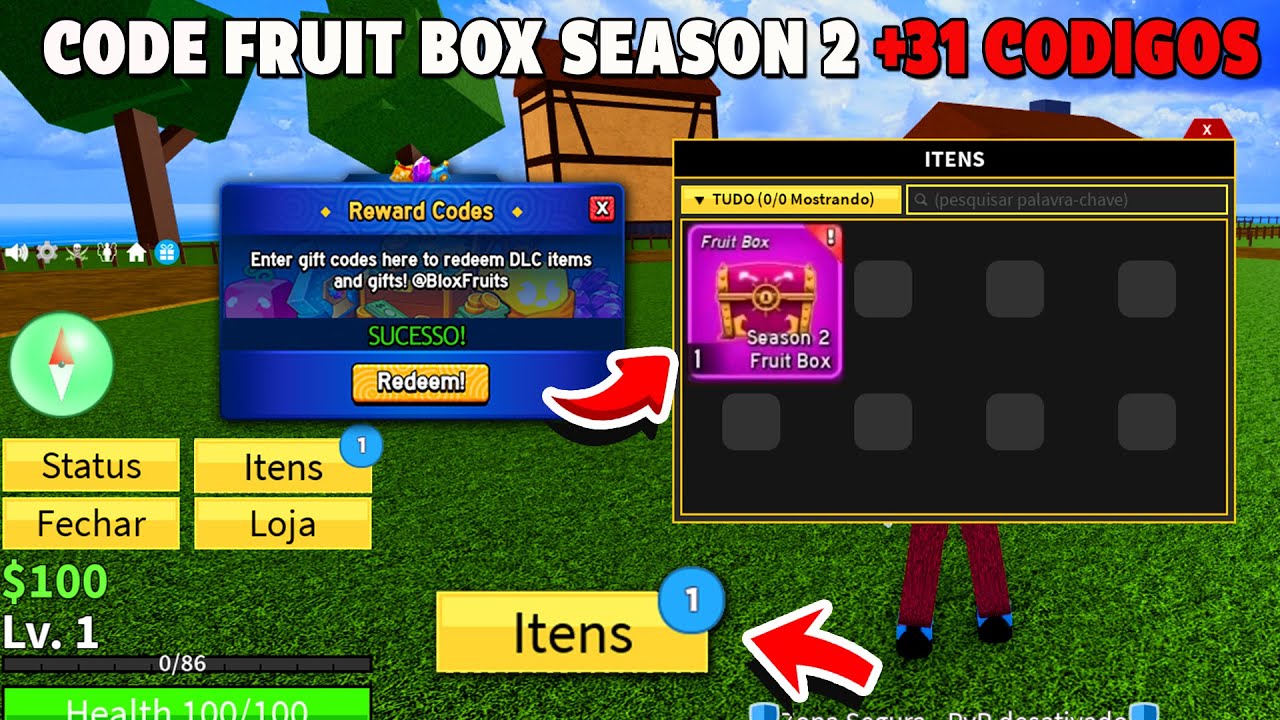 RÁPIDO!!! NOVO CÓDIGO FRUIT BOX +31 CÓDIGOS DE 2X XP BELI E RESET NO ...