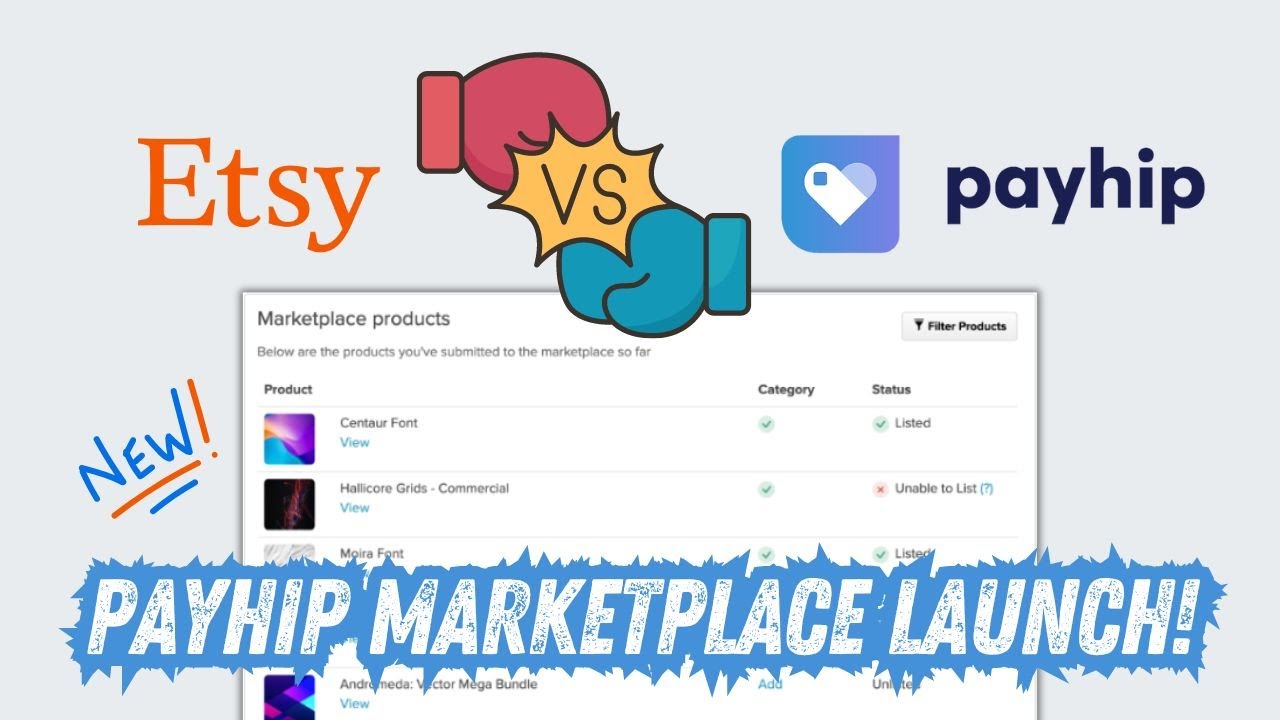 Payhip's New Marketplace Launch (2024): The Ultimate Etsy Competitor? - YouTube