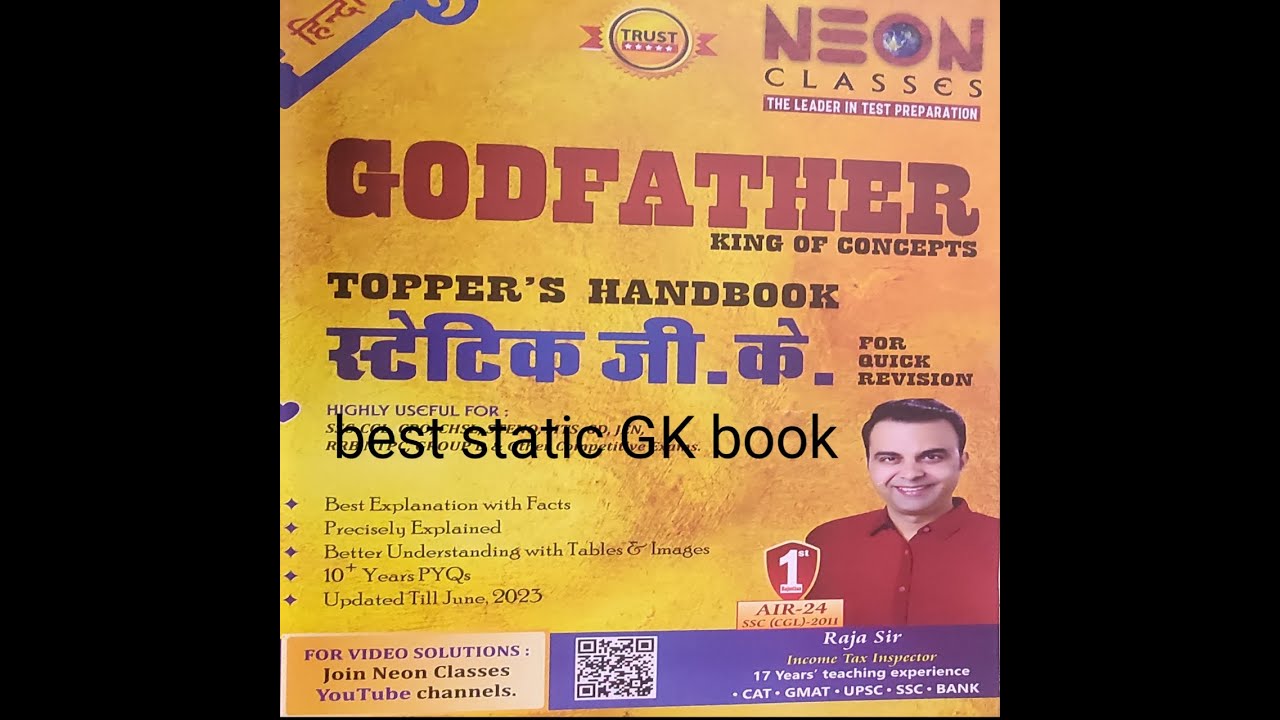 Best static GK book review godfather neon classes - YouTube
