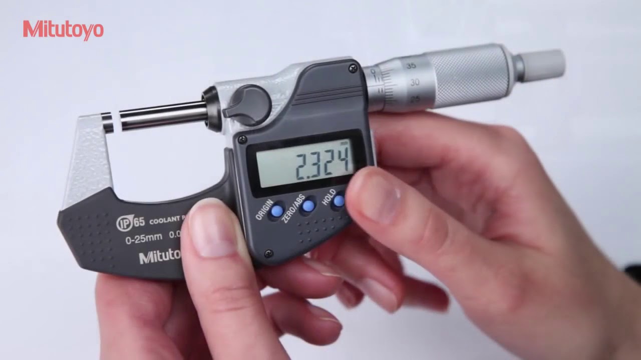 Micrometru Mitutoyo IP65 Coolant-Proof - YouTube