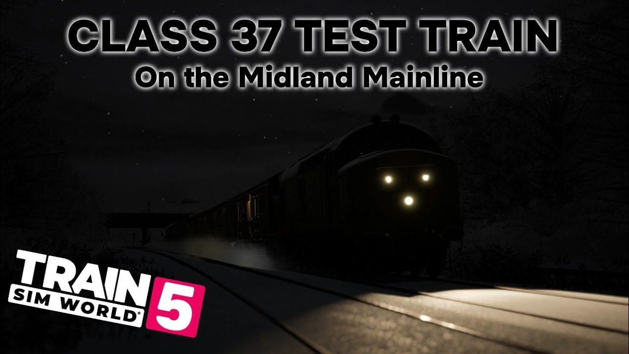Class 37 Test Train on the MML (TSW5) - YouTube