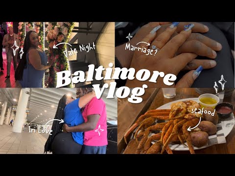 Flying Out to See My Man 💙💜| Baltimore Reunion Vlog
