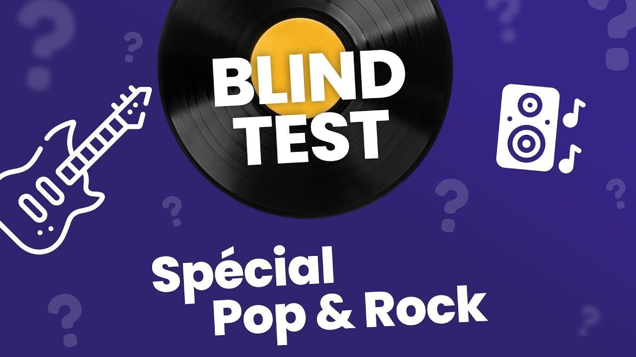 BLIND TEST Quiz - 30 Chansons POP ROCK - Toutes Générations - YouTube
