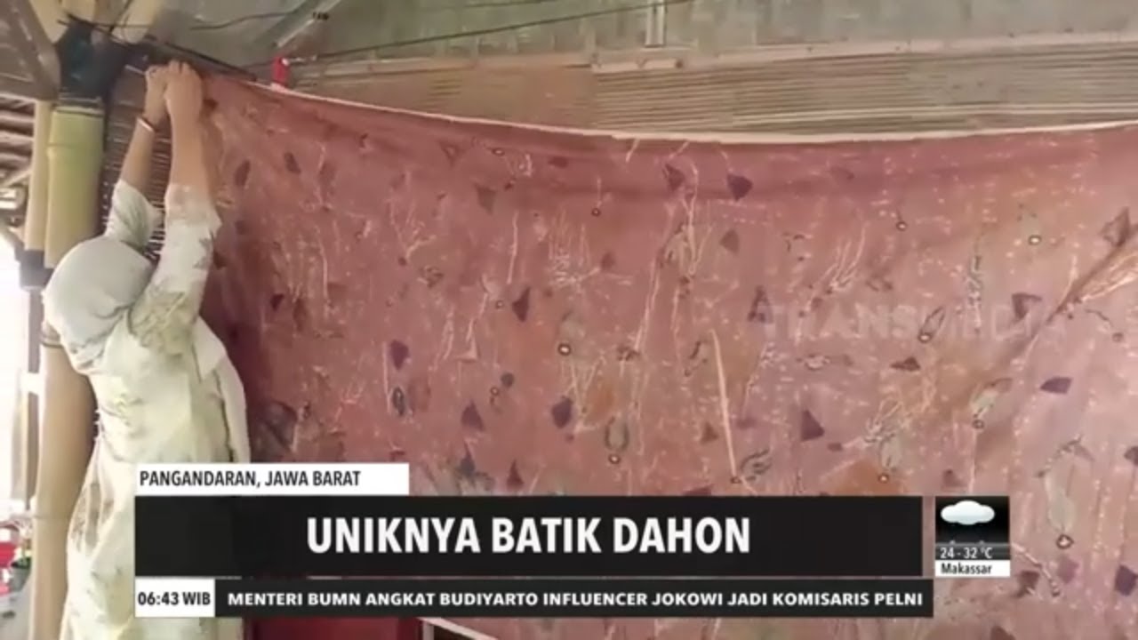 Uniknya Batik Dahon Asli Pangandaran | REDAKSI PAGI (03/11/20) - YouTube