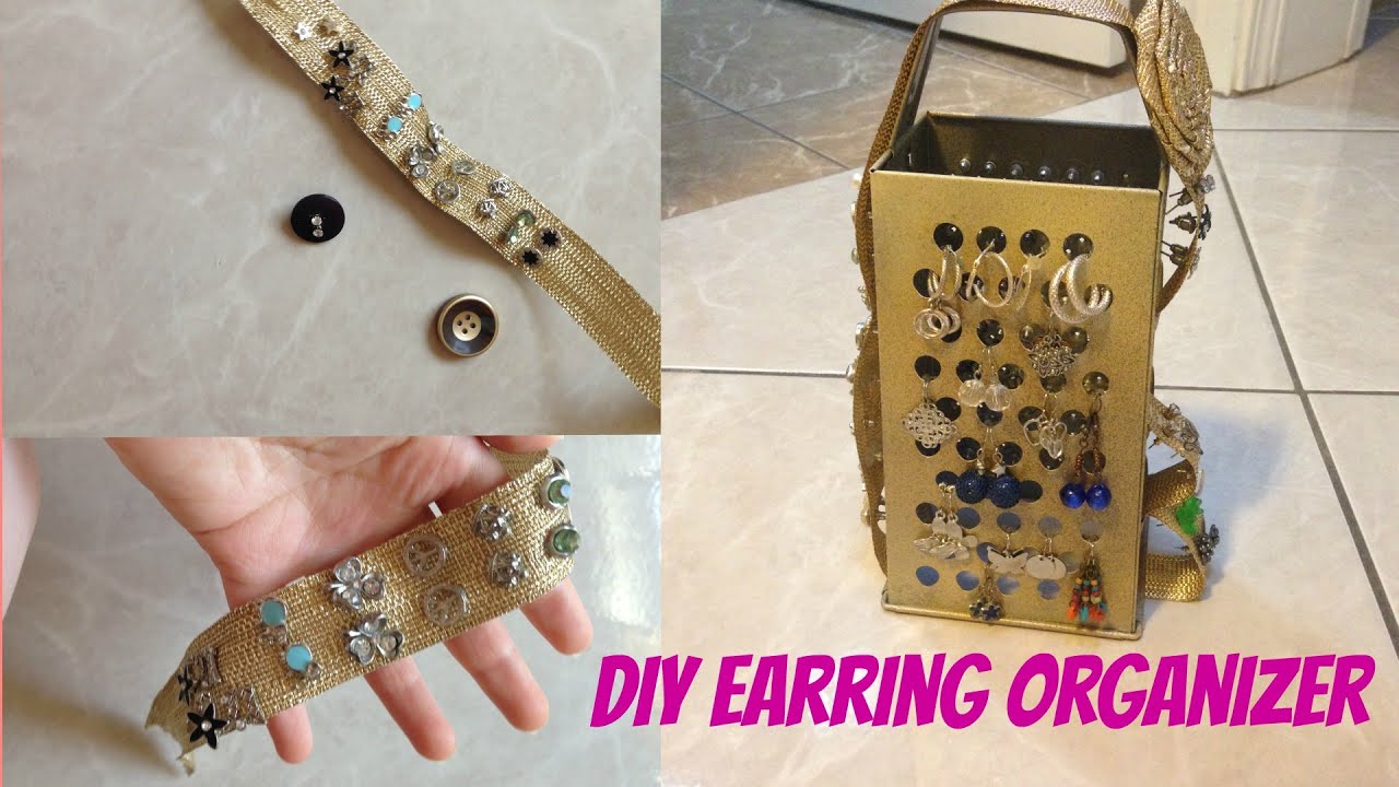 Pinterest inspired earring organizer - YouTube