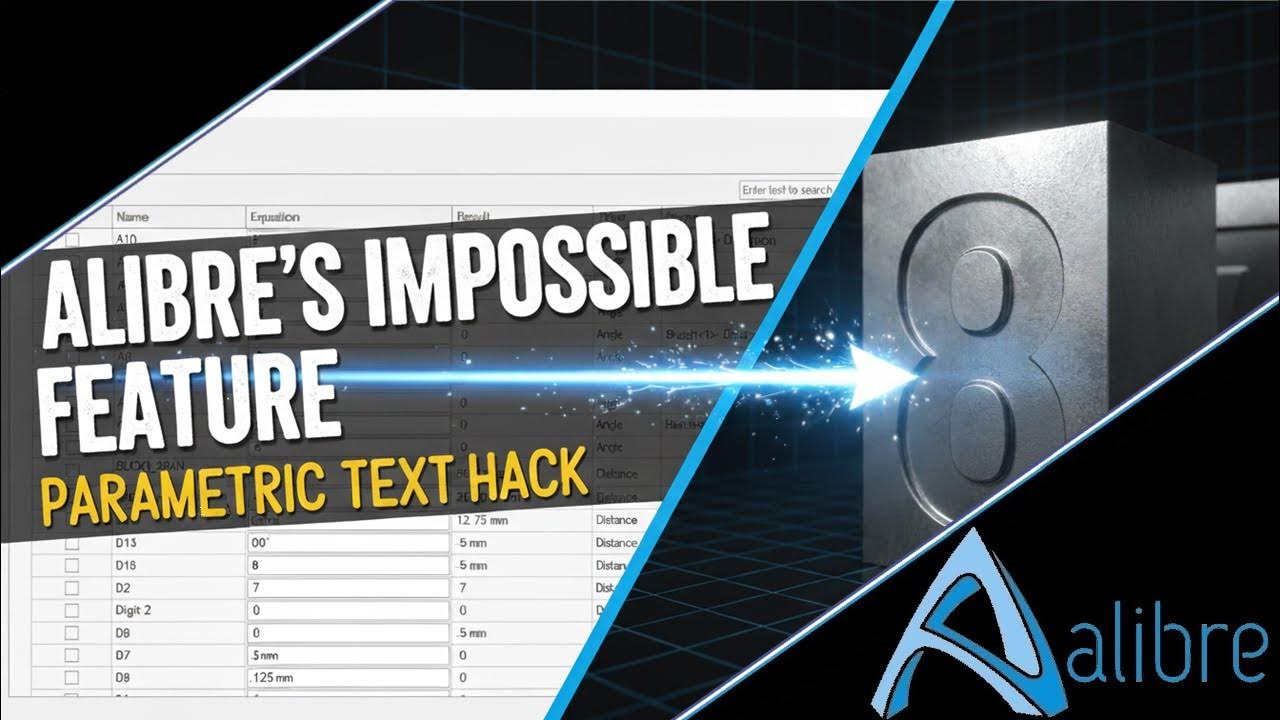 Parametric Text Serial Number! Boolean and Global Parameters - YouTube