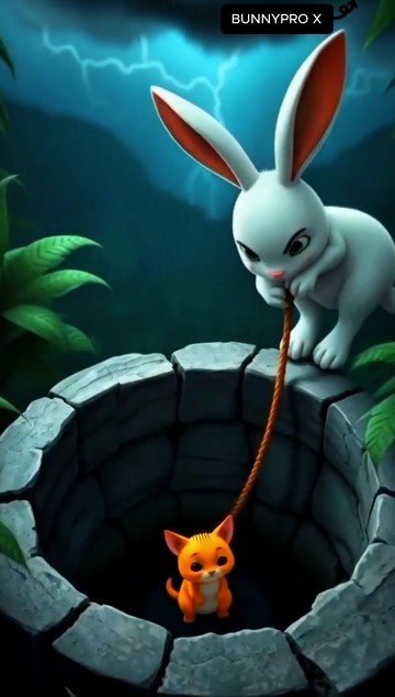 rescue animal story | Rabbit Save Cat 🐱😢 #animalrescue #cuteanimals # ...