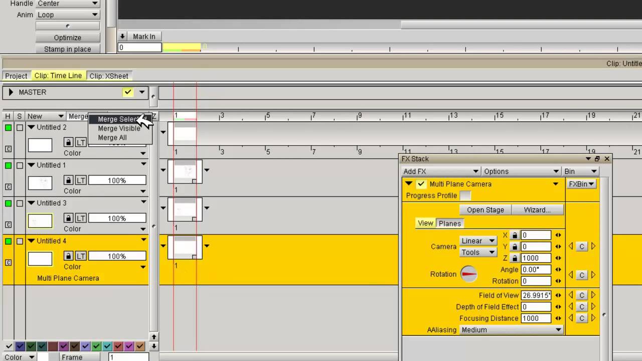 TVPaint 강좌 제 4 강 faux fix keyframer multi plane camera 등 - YouTube