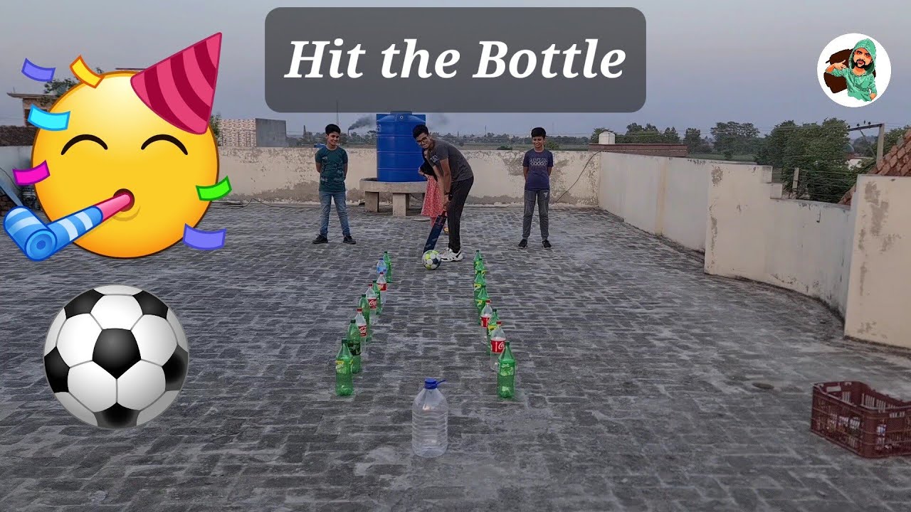 Hit the Bottle Challenge 😂 || Fun Game 🥳 - YouTube