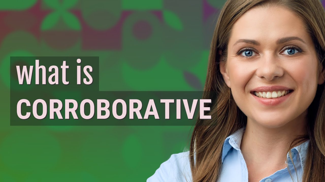 Corroborative | meaning of Corroborative - YouTube