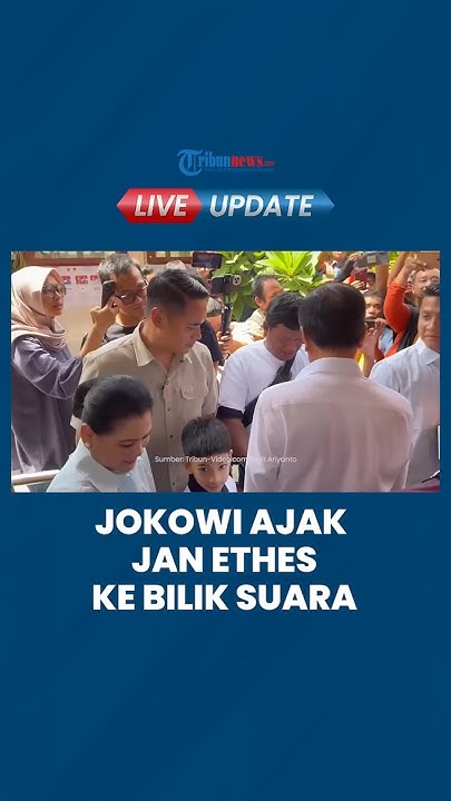 Jokowi Terus Gandeng Jan Ethes hingga Ajak ke Bilik saat Mencoblos di TPS 12 Sumber Solo Jawa ...