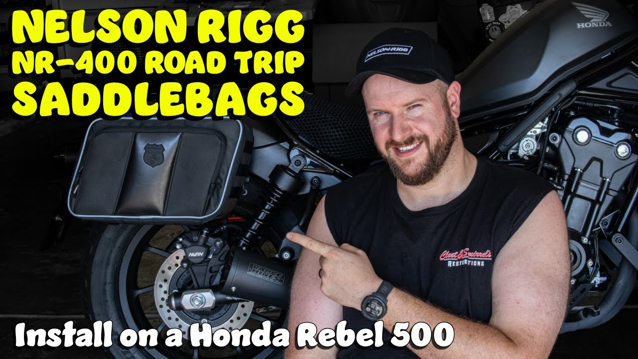 Nelson Rigg NR-400 Road Trip Saddlebags Install | Honda Rebel 500 - YouTube