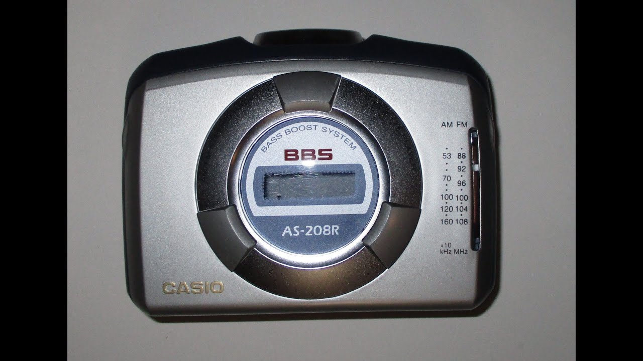 Walkman CASIO AS-208R Test Cassette Player Vintage - YouTube