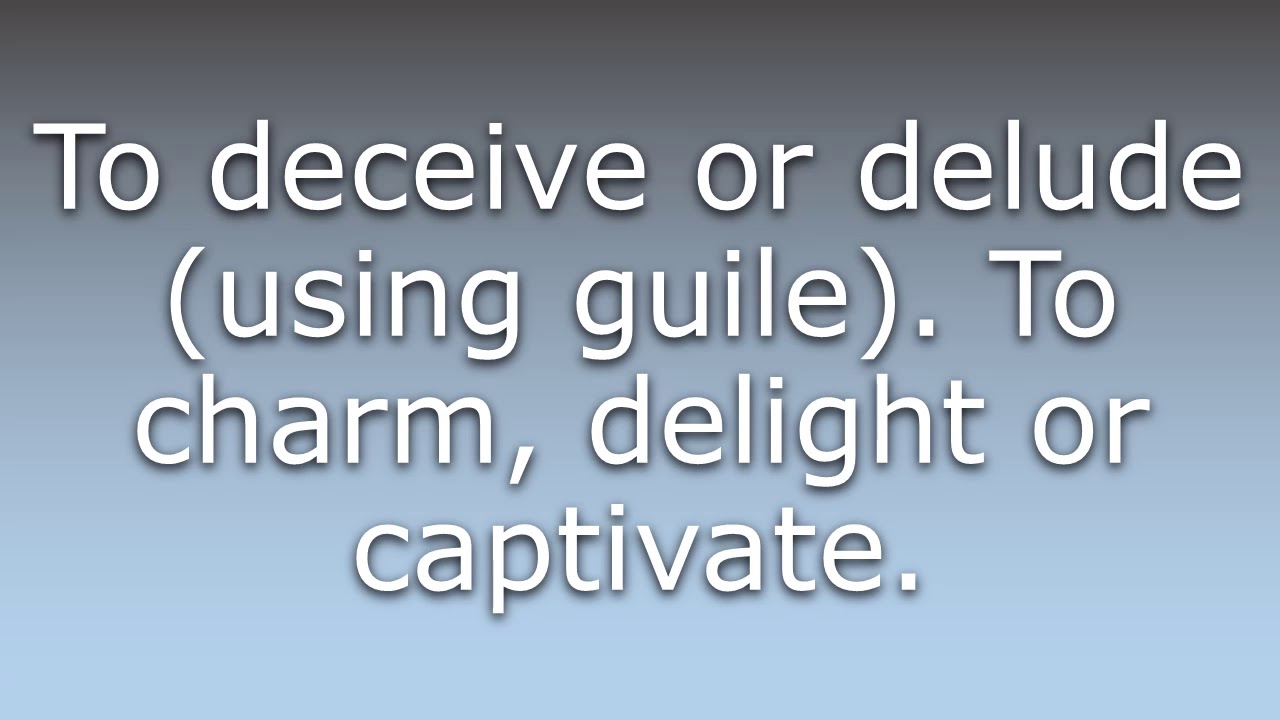 What does Beguile mean? - YouTube