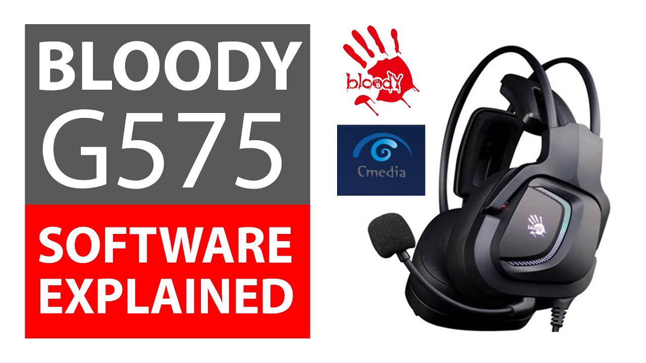 How To Use Bloody G575 GAMING HEADSET Software | VIRTUAL 7.1 SURROUND ...