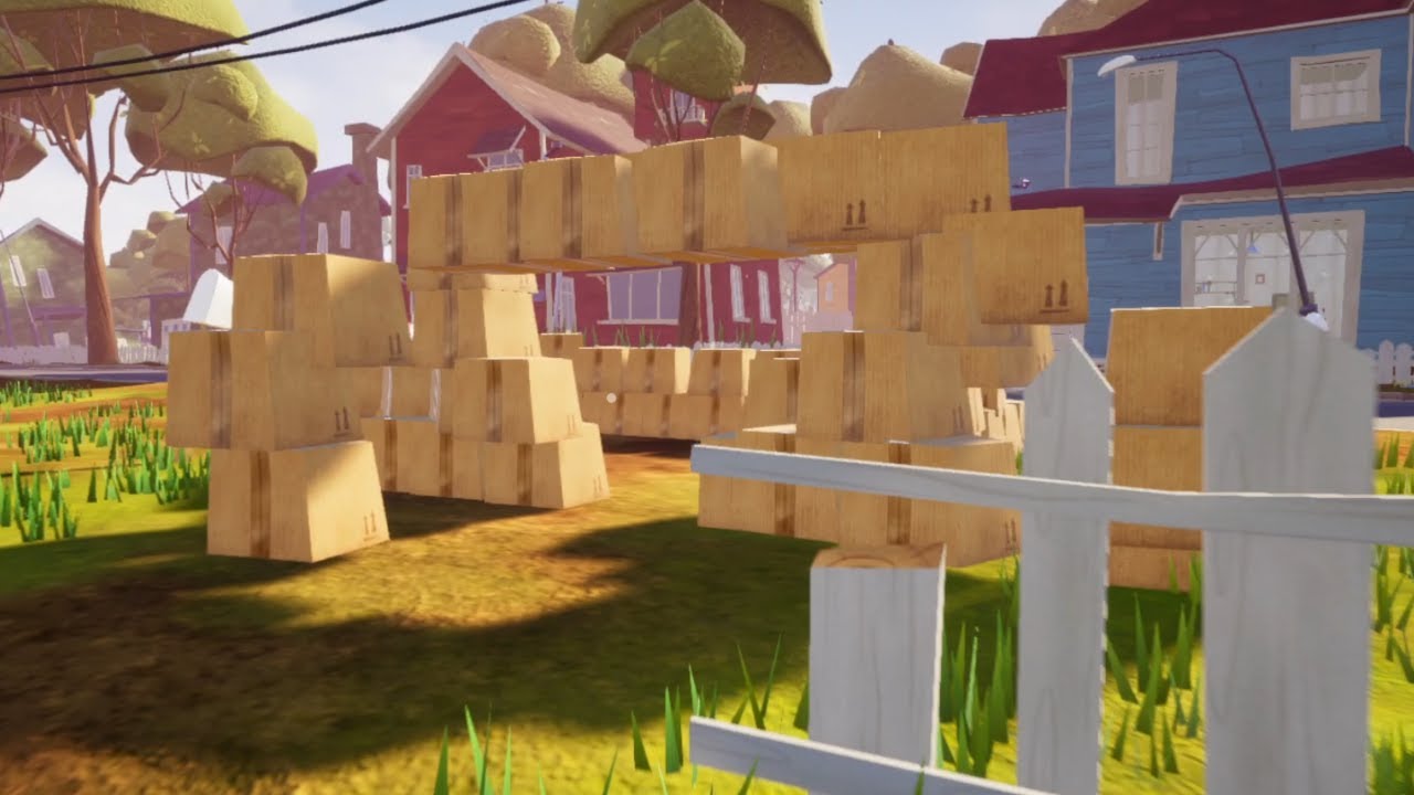 I Built a Box House In Hello Neighbor Mod - YouTube
