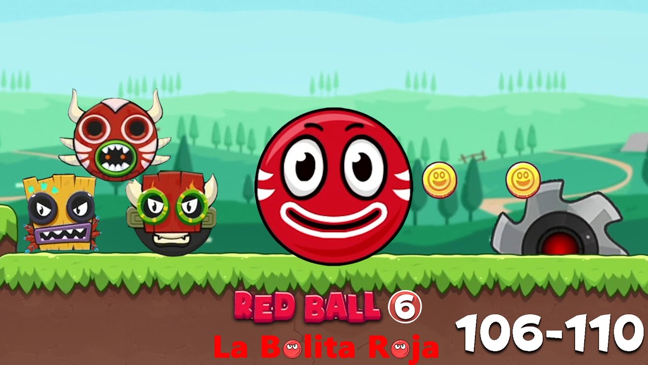 La bolita roja como pasar nivel 106-110 Red Ball 6 | La bolita roja ...